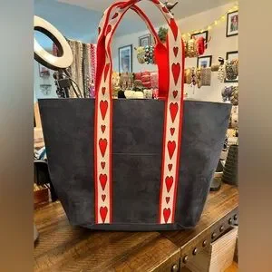 Brighton | Bags | Brighton Love Tote With Red Heart Straps | Poshmark